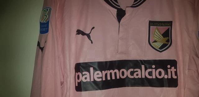 PALERMO OFFICIAL FOOTBALL Jersey Vintage Match Worn Shirt Abel H. £26. ...