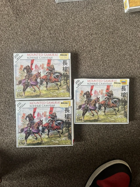 ZVEZDA 1:72 MOUNTED Samurai Snap Fit Model Kit New & Sealed x3 £52.70 ...