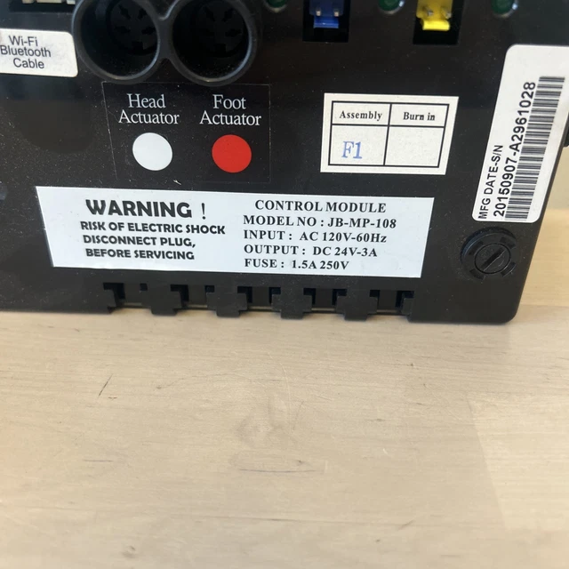 CONTROL BOX - Tempurpedic/Stearns and Foster/Rize/Reverie - JB-MP-108 £ ...