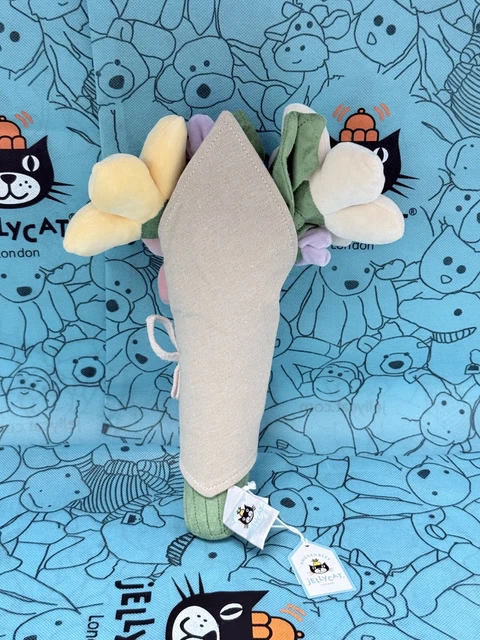 JELLYCAT BOUQUET OF Flowers Plush - Genuine, Perfect Gift 28cm UK £14. ...
