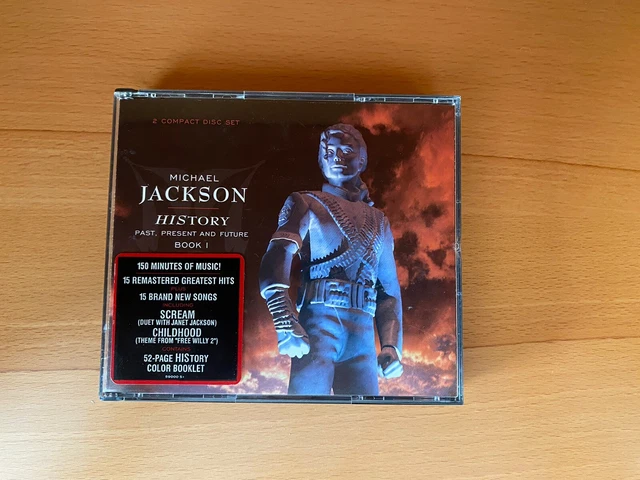 MICHAEL JACKSON HISTORY Past Present & Future Book I 2 CD ORIGINAL 1995 ...