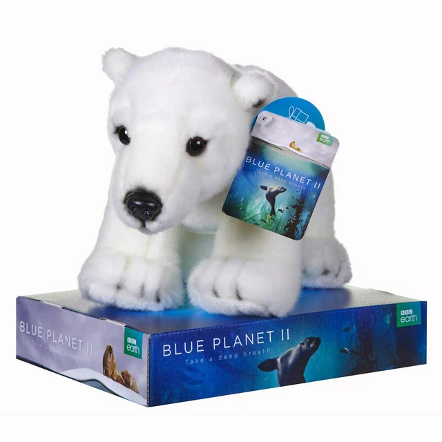 NEW BBC BLUE Planet II 10" Plush Polar Bear Soft Toy - Adorable ...