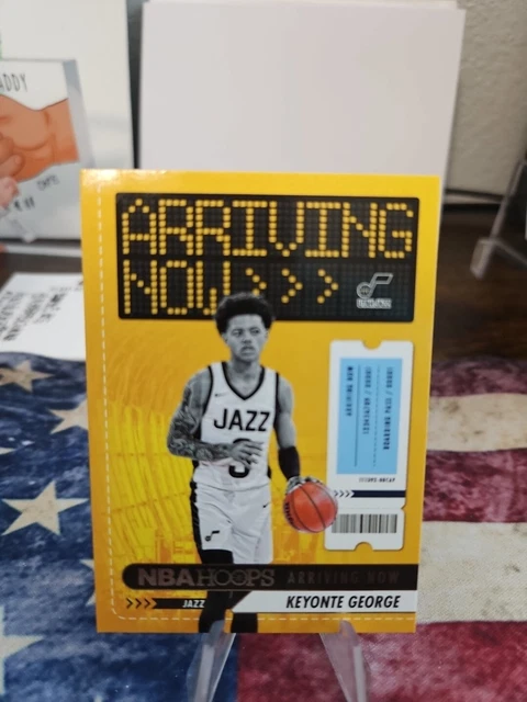 KEYONTE GEORGE 2023-24 Panini NBA Hoops Arriving Now Rookie Jazz #6 EUR ...
