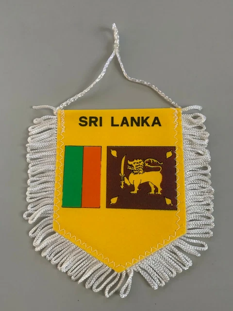 SRI LANKA FANION vintage blason banderin pennant drapeau pays football ...