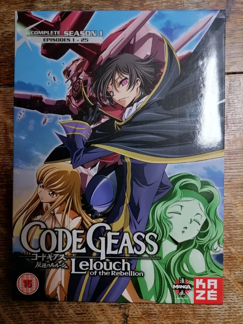 CODE GEASS LELOUCH of the Rebellion Complete Season 1 DVD £6.96 ...