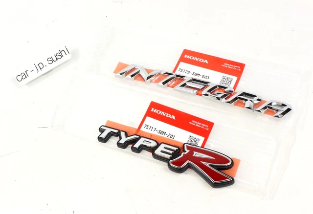 HONDA GENUINE INTEGRA 2005-2006 DC5 TYPE-R REAR Emblem 2-SET Badge JDM ...