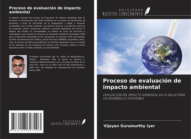 PROCESO DE EVALUACIÓN de impacto ambiental Vijayan Gurumurthy Iyer Taschenbuch EUR 39,90 ...