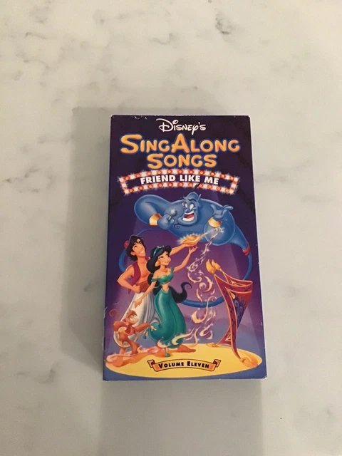 Walt Disney Sing Along Songs Friend Like Me Vhs Video Volume 11 Aladdin Eur 1606 Picclick It