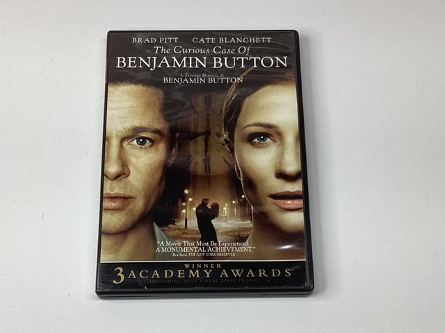 THE CURIOUS CASE of Benjamin Button DVD 2008 Brad Pitt Cate Blanchett ...