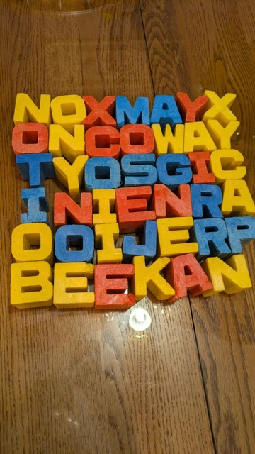 ALPHABET ABC'S BLOCKS TUFF STUFF Mattel 1971 Vintage Set 41 £23.26 ...