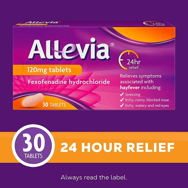ALLEVIA HAYFEVER ALLERGY Tablets, Prescription Strength 120Mg ...