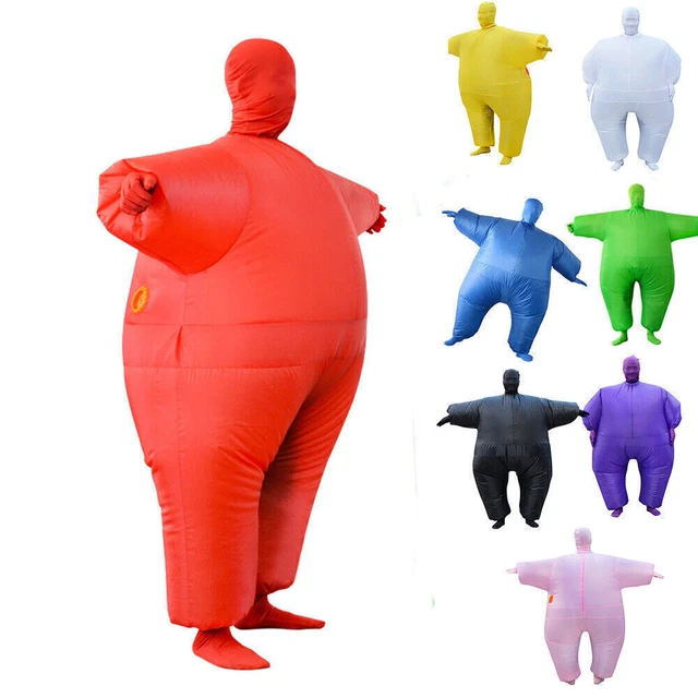 ADULT INFLATABLE SUIT Fat Suit Costume Fat Chub Sumo Blow Up Fancy ...