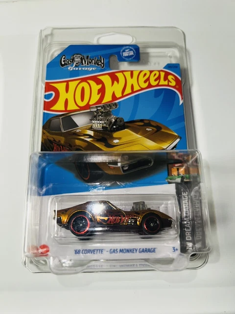 Mattel 2023 Hot Whees Super Chasse Au TrÉsor 68corvette Gaz Singe