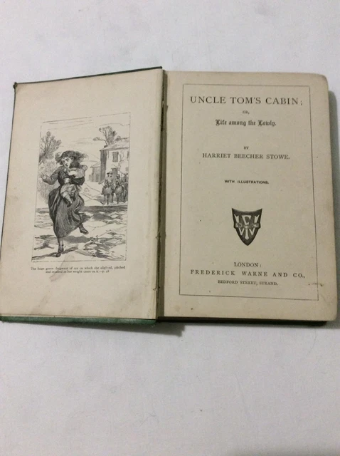 ANTIQUE BOOK 1879 ‘Uncle Tom’s Cabin’ by Harriet Beecher Stowe ...