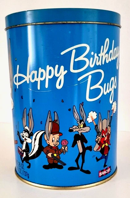 BRACHS HAPPY BIRTHDAY Bugs Bunny Looney Tunes 50th Anniversary Tin ...