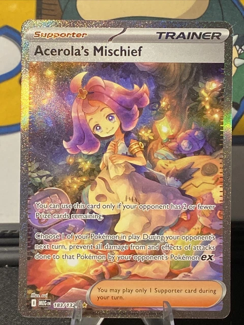 ACEROLA'S MISCHIEF 183/132 Pokémon TCG Me01: Mega Evolution SIR Holo £ ...