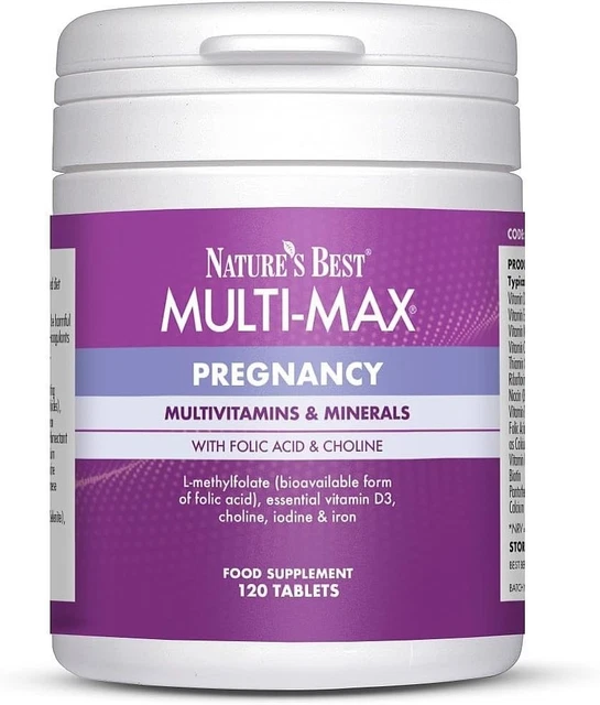 NATURE'S BEST MULTI-MAX Multivitamin for Pregnancy - 120 vegetarian ...