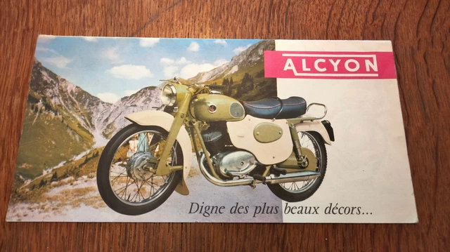 OLD 1957 MOTORCYCLE ALCYON Cycles Calendar Catalog Pamphlet New Bike ...