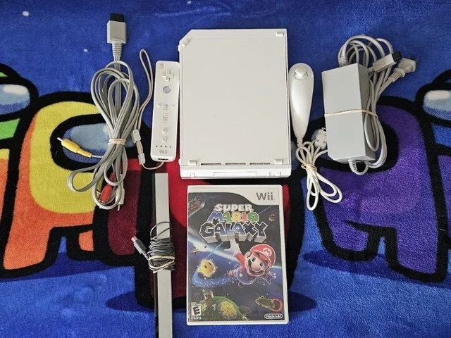 NINTENDO RVL-101 WII Console - White bundle with Super Mario Galaxy $55 ...