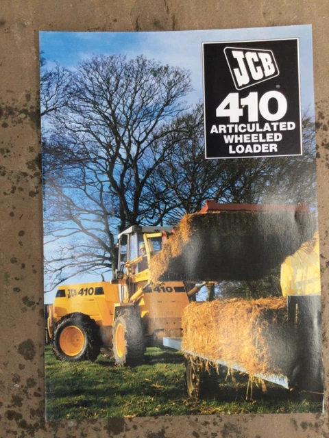 JCB 410 ARTICULATED WHEELED LOADER TRACTOR BROCHURE AGRICULTURE 80s ...