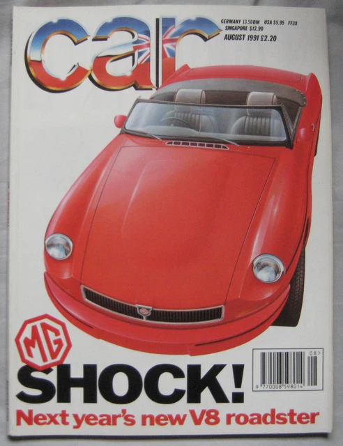 CAR MAGAZINE 08/1991 featuring Nissan Sunny GTi-R, Audi Quattro ...
