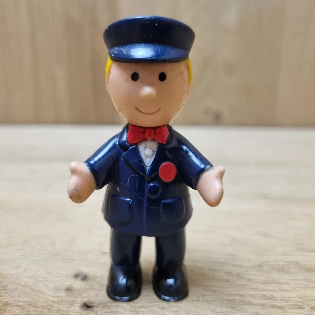 VINTAGE BLUEBIRD BIG Red Fun Bus Toy Doll House Spare Figure Bus Driver ...