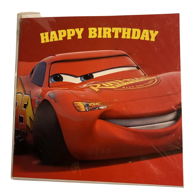 DISNEY PIXAR CARS Lightening McQueen Birthday Card~ Happy Birthday’ $3. ...