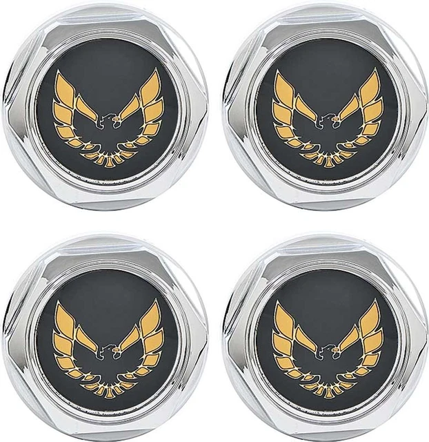 1977-81 FIREBIRD TRANS Am; Wheel Center Cap Set; Chrome; Gold Bird ...