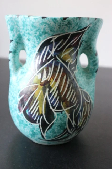 ANCIEN VASE PICHET CERAMIQUE VALLAURIS signé BORTY EUR 66,00 - PicClick FR