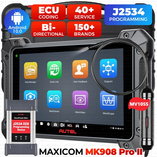 AUTEL MK908 PRO II MaxiSys MS908S Pro Elite Français scanners OBD ...