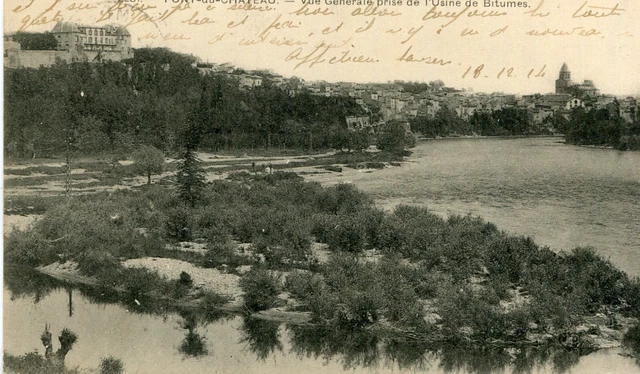 CARTE PONT DU CHATEAU Vue générale prise de l'Usine de Bitumes EUR 5,50 - PicClick FR