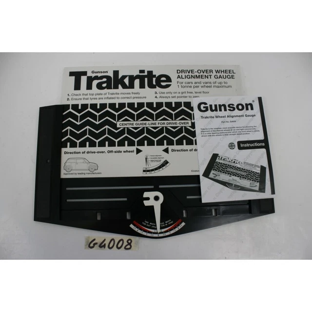 OUTIL CONTRÔLE NOUVEAU Pkg Roues Gunson Trakrite Roue Alignment Gauge ...