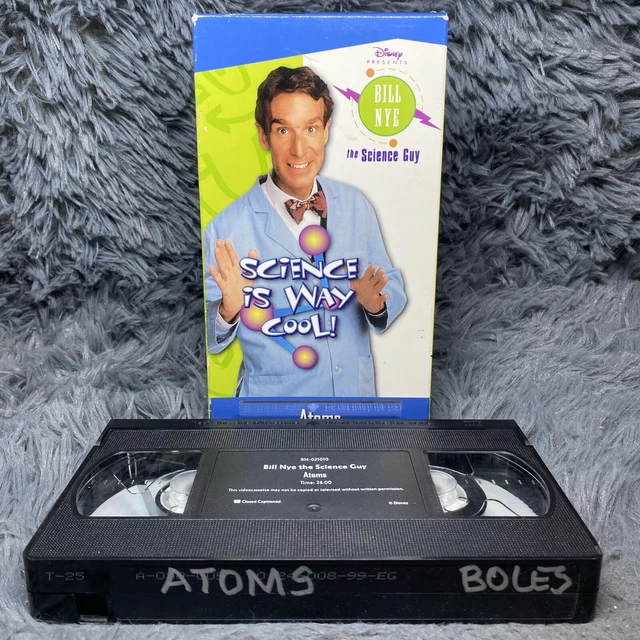 BILL NYE THE Science Guy Atoms VHS Tape Disney Science Is Way Cool ...