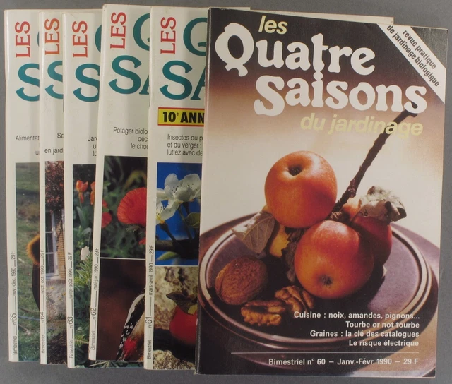 LES QUATRE SAISONS du jardinage. Bimestriel. 1990. EUR 40,00 - PicClick FR