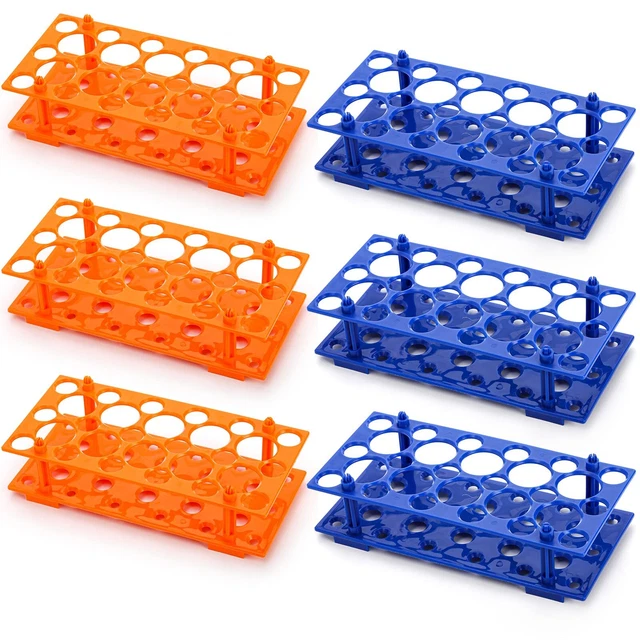 6 PACK 28 Well Test Tube Rack, Laboratory Centrifuge Plastic Tube ...