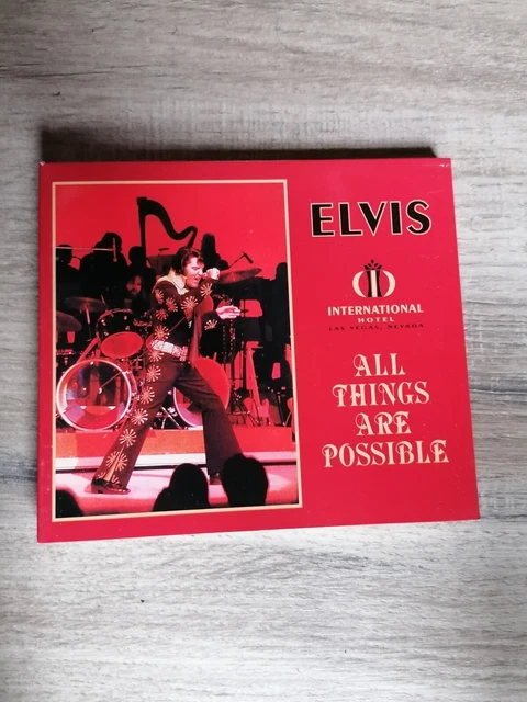 RARE CD DIGIPACK "ELVIS PRESLEY, ALL THINGS ARE POSSIBLE" Las Vegas ...