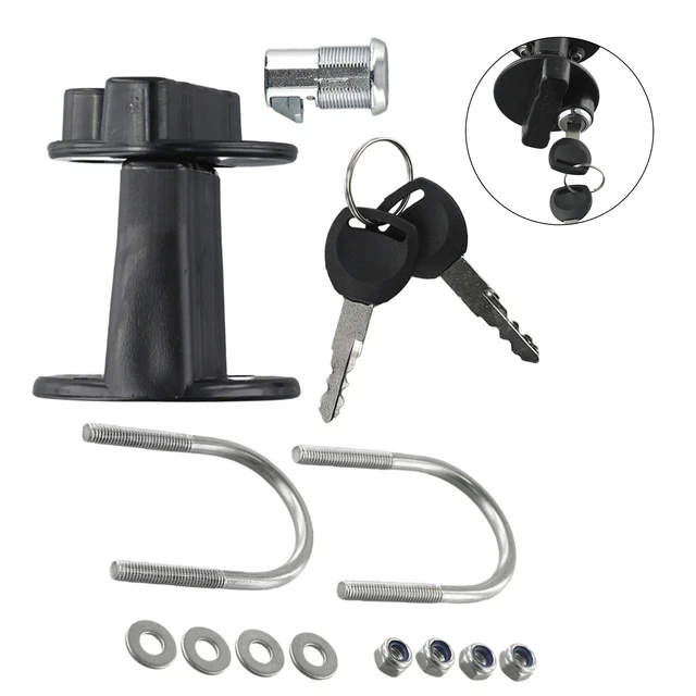 FOR 3L\5L FUEL Tank Mount Petrol Can Jerry\Cans Key Bracket Holder Lock ...