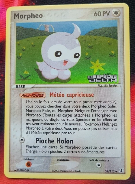 POKEMON - MORPHEO 34/113 - Ex Especes Delta - Francais Fr EUR 19,90 ...
