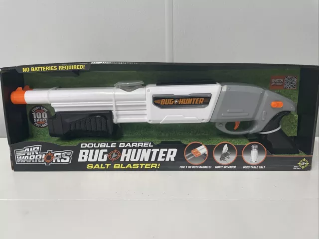 BUG HUNTER SALT BLASTER Air Warriors, DOUBLE BARREL SALT GUN FOR FLIES ... BUG HUNTER SALT BLASTER Air Warriors, DOUBLE BARREL SALT GUN FOR FLIES ...