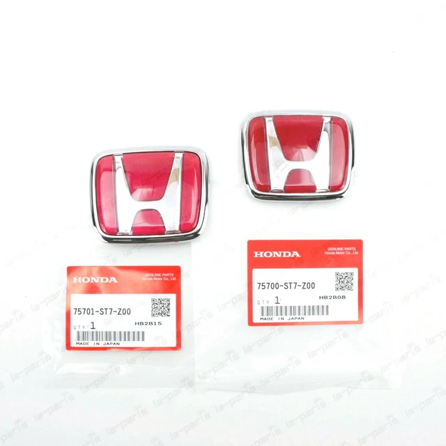 HONDA GENUINE INTEGRA DC2 Type-R ITR Front Rear Emblems Badges Set ...