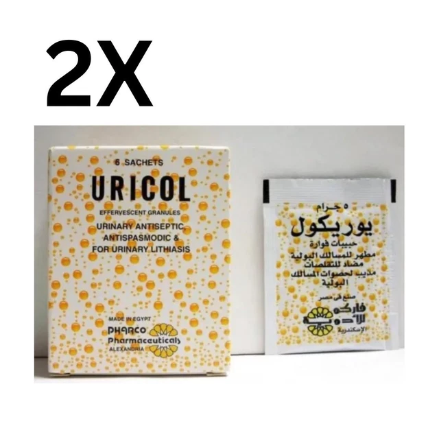 2 PACK X URICOL EFFERVESCENT GRANULES 6 SACHETS / يوريكول حبيبات... EUR ...