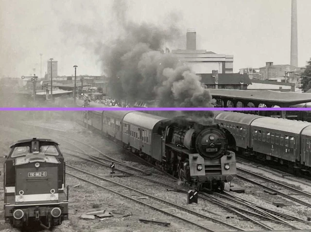 LOK IN MAGDEBURG DDR Bahnhof Dampflok Zug Eisenbahn Bahn Reichsbahn EUR 2,99 - PicClick DE