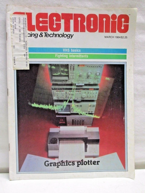 ELECTRONIC SERVICING & Technology Magazine March 1984 Graphics Plotter ...