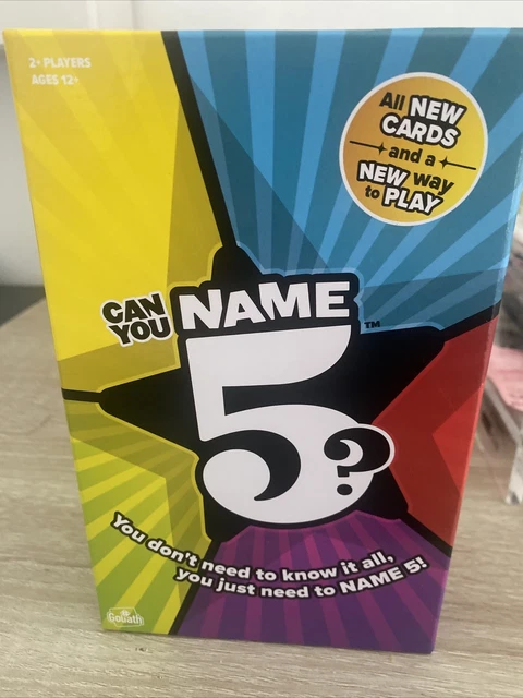 NEW - Name 5 Game Party Pack - Can You Name 5 ? Age 12+ Family Game £10 ...