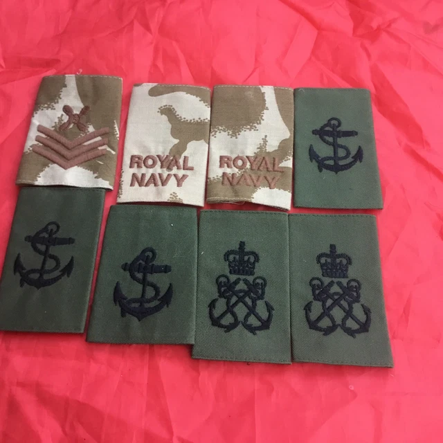 ROYAL NAVY DESERT Rank Slides X 8 EUR 5,83 - PicClick IT