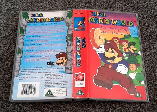 SUPER MARIO WORLD The Wheel Thing & Other Adventures Pal Vhs Video ...