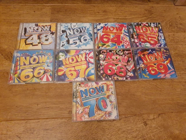 NOW THAT'S WHAT I Call Music 48, 56, 64, 65,66, 67,68, 69, 70 CD's £50. ...
