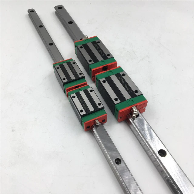 HIWIN 1000MM HGR20 Linear Rail Guideway & HGH20CA/HGW20CC Rail Block ...