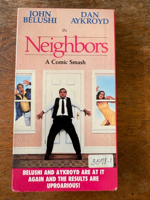NEIGHBORS VHS VIDEO Tape John Belushi Dan Aykroyd Cathy Moriarty, 1988 ...