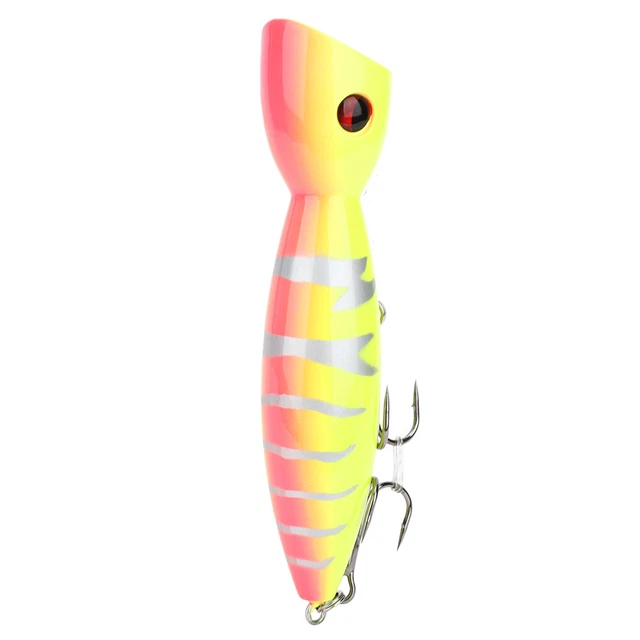 PLASTIC 3D FISH Eye Large Popper Lifelike Artificial Hard Bait Fishing ...